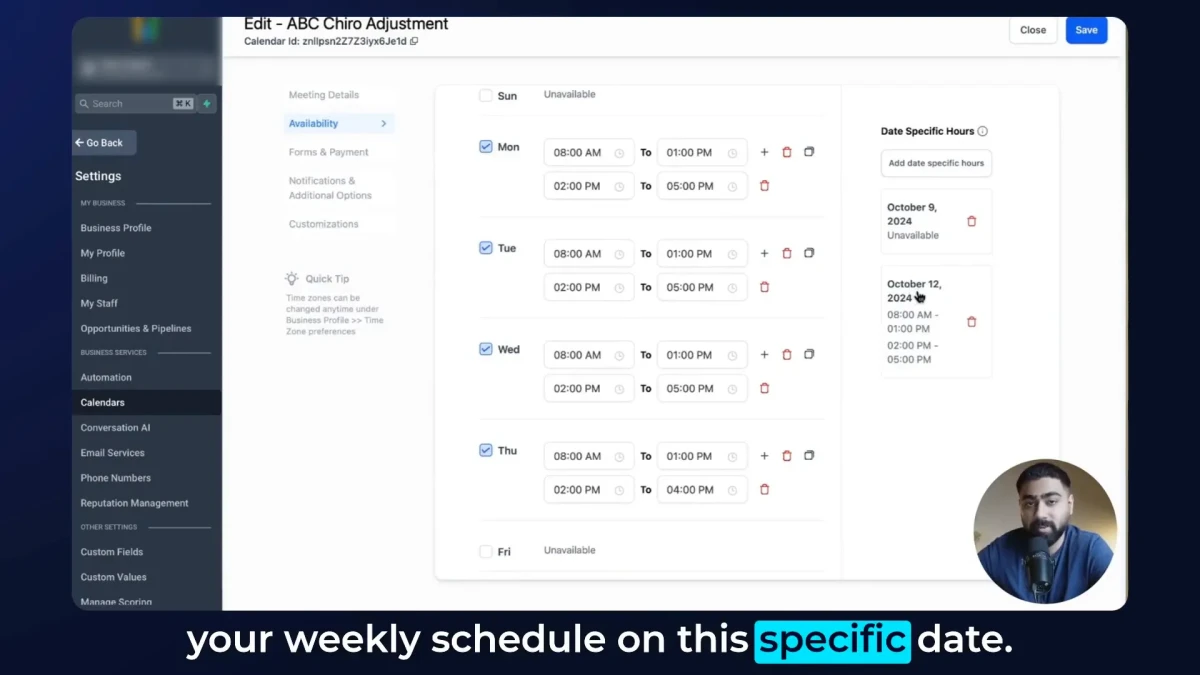 Mastering Your Schedule: How to Customize Your Calendar with Lead Connector